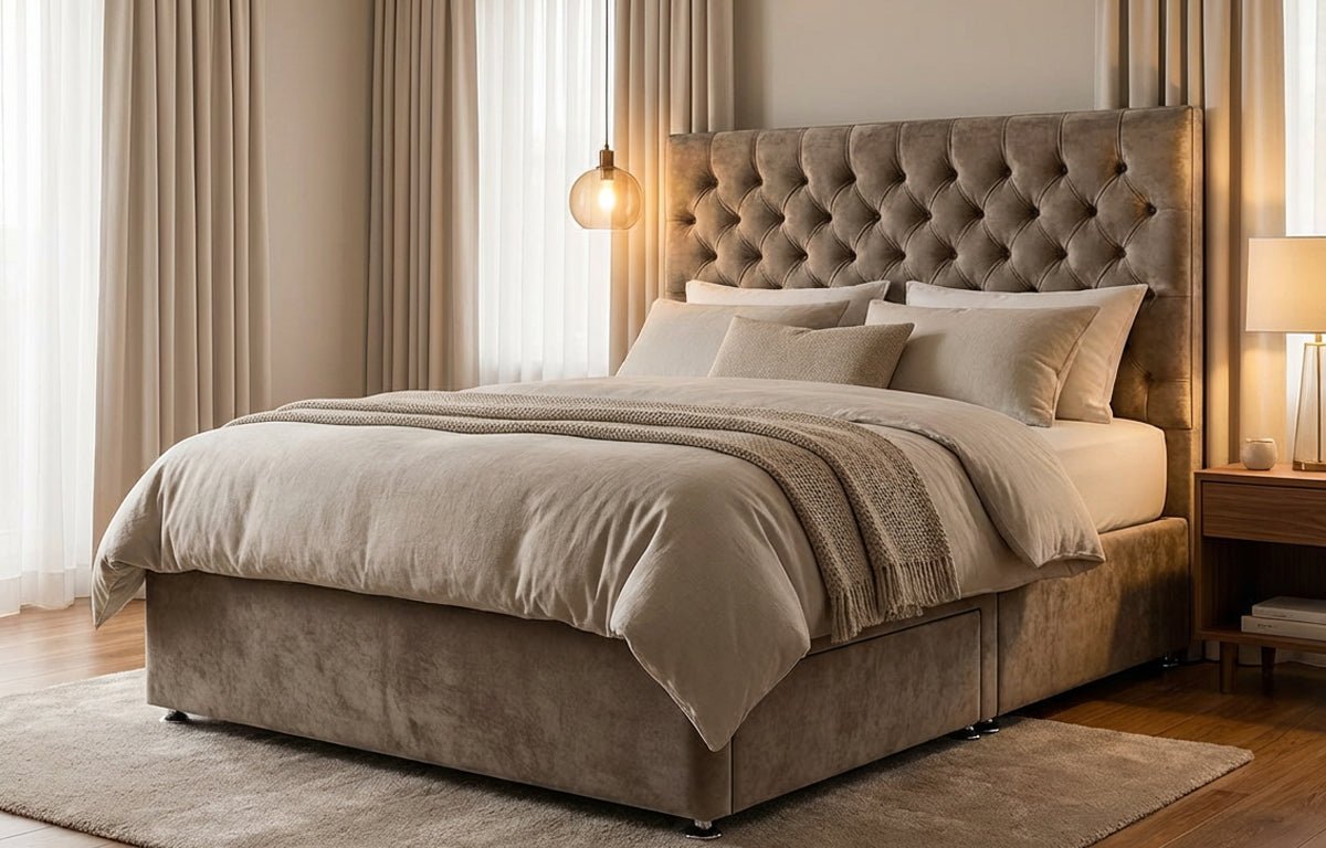 Double Divan Bed with Headboard | Storage, Comfort & Style in the UK – Midas Beds