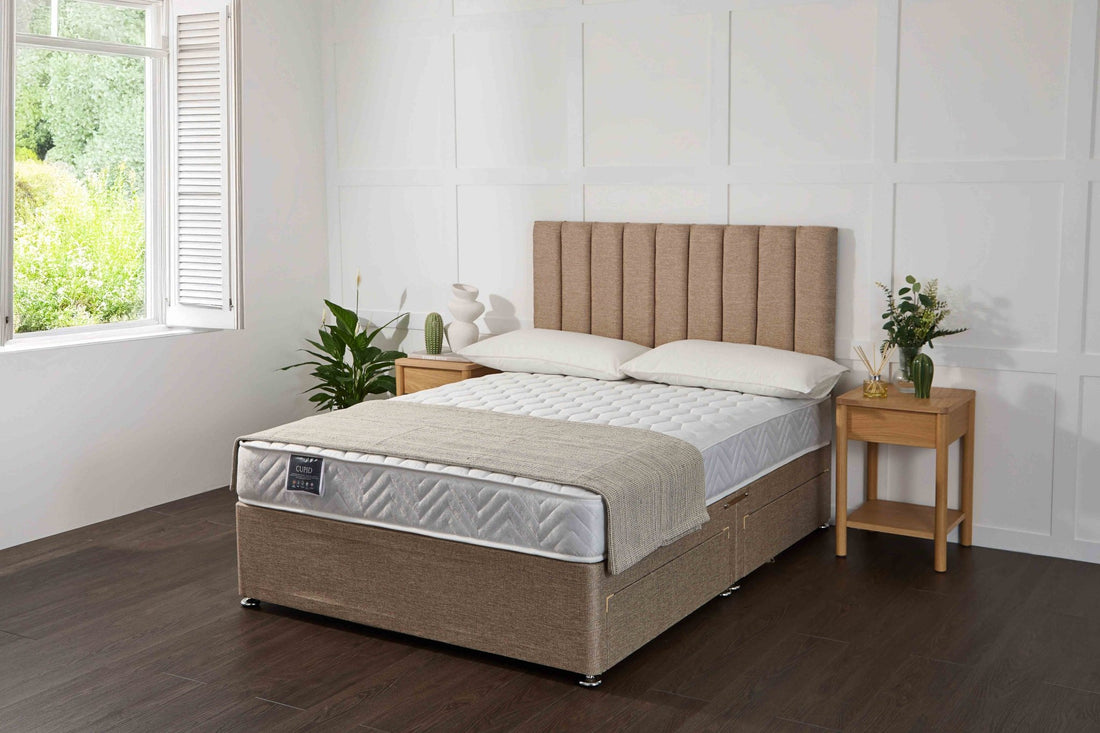 Cupid Divan Bed With Open Coil Mattress | Midas Beds UK