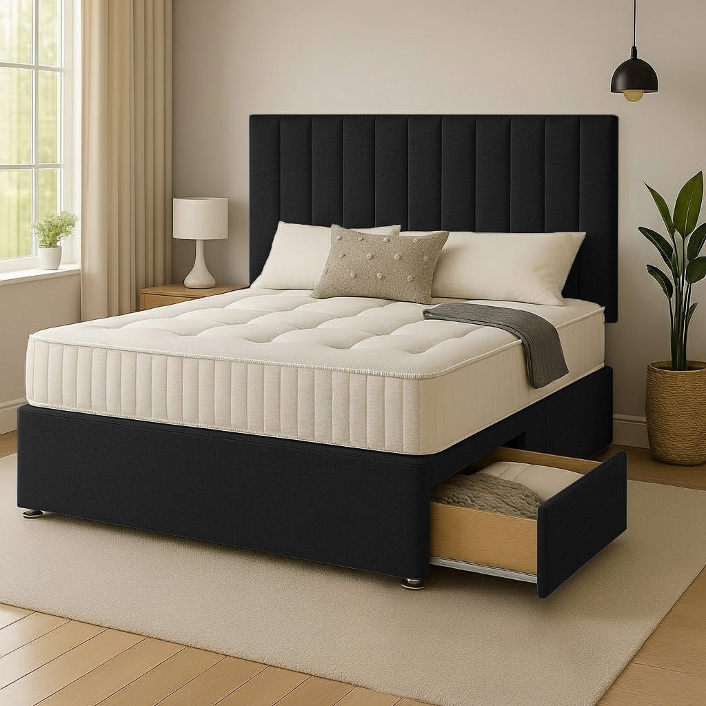 Dartford Strutted Upholstered Divan Bed - Midas Beds